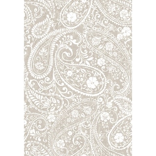 RoomMates Beige & White Paisley Prince Peel and Stick Wallpaper - Bed ...