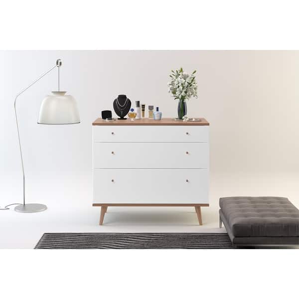 Carson Carrington Hitra Mid-century 3-drawer Dresser - Bed Bath ...