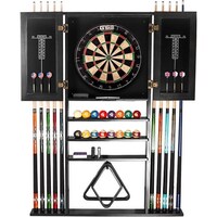 GSE™ 10-Cue Wall Mounting Billiard Cue Rack & Dart Board Cabinet ...