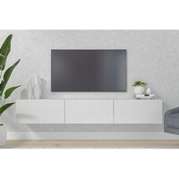 Ozge Floating 71"TV Stand Up to 80" TV's Wall Mounted Media Console ...