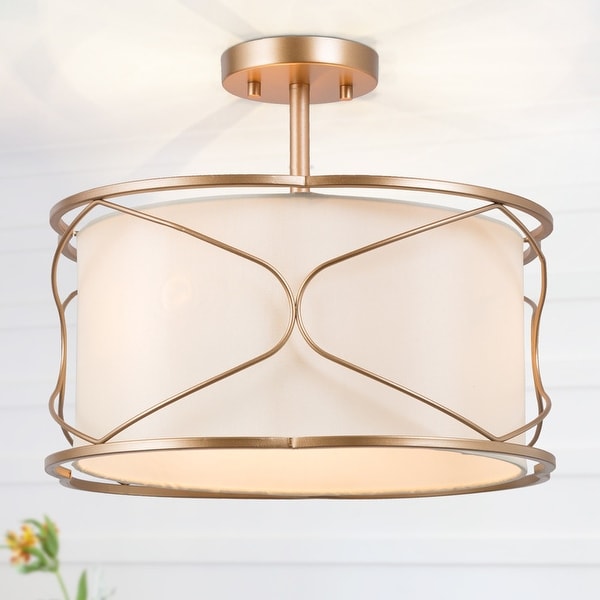 1-Light Modern Semi-Flush Mount Ceiling Light for Small Room - On Sale ...