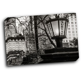 Subway Corner 20x16 Gallery Wrapped Stretched Canvas - Bed Bath ...