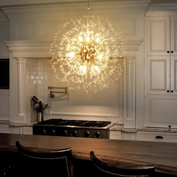 gold firework ceiling light