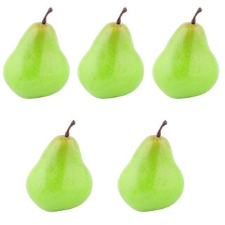 Table Decor Foam Artificial Pear Designed Emulation Fruit Mold 5pcs ...