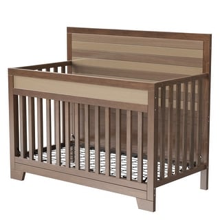 Brown Certified Safe Toddler Baby Bed Crib Adjustable Mattress Height ...