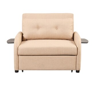 Chaise Accent Chair Pull Out Sofa Sleeper 3 in 1 with 2 Wing Side Small ...