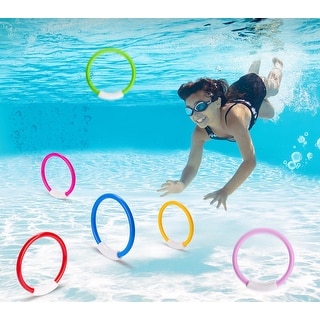 8 Pcs Dive Rings Pool Toys, Colorful Underwater Training Pool Diving ...