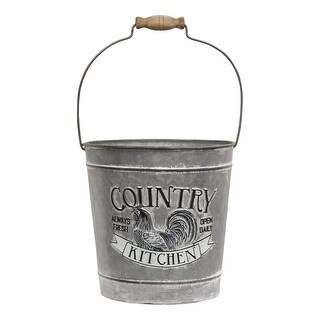 Country Kitchen Galvanized Metal Bucket - Bed Bath & Beyond - 36949192
