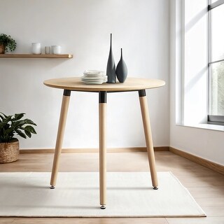 Art Leon Wood Dining Table - Natural - Bed Bath & Beyond - 41074283