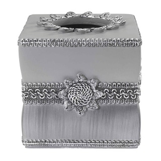 Avanti Linens Braided Medallion Tissue Cover - Granite - Tissue Cover ...