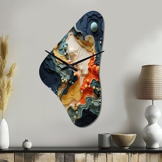 Designart - Bio morphism Organic Forms II - Biomorphism Wall Clocks in ...