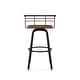 Amisco Brisk Swivel Counter Stool with Distressed Wood Seat - Bed Bath ...