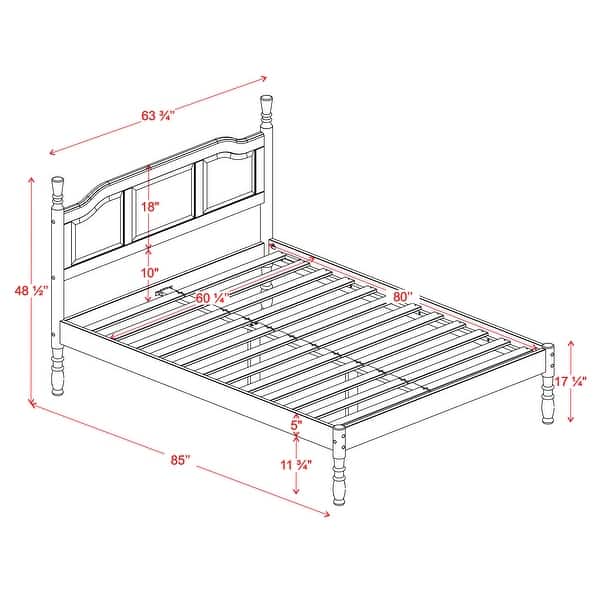 100% Solid Wood Kyle Platform Bed by Palace Imports - Bed Bath & Beyond ...