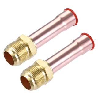 Brass Pipe fitting, 3/4 SAE Flare Male Thread, Tubing Connector, 2Pcs ...
