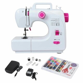 2-Speed Multi-function Fashion Portable Sewing Machine Serger w/16 ...