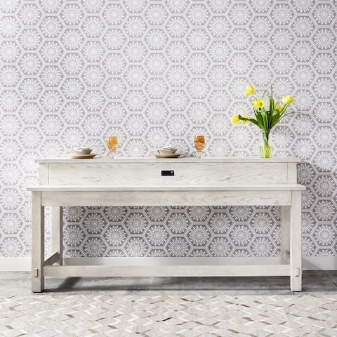 Modern Farmhouse Flea Market White Distressed 4 Piece Set - Overstock ...