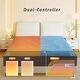 Flannel Electric Heated Mattress Pad, Dual Control and Temperature ...