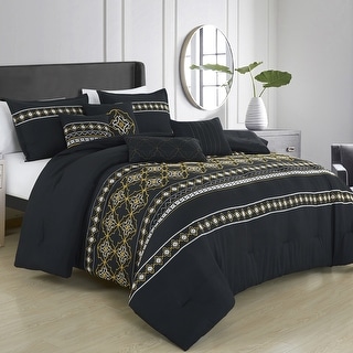Tzilla Luxury 7 Piece Comforter set - Bed Bath & Beyond - 39887235
