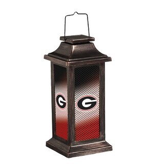 University of Georgia 10 in. Indoor/Outdoor Solar LED Garden Lantern ...