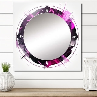 Designart "Third Eye purple Chakra Symbol I" Christianism Wall Mirror ...