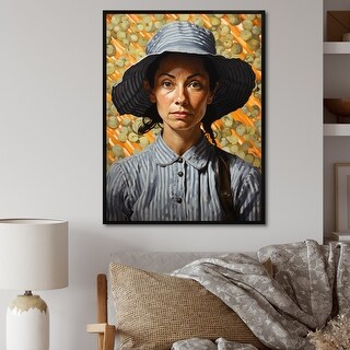 Designart "Farmhouse Farmer Portraits Ii II" Farm Framed Wall Decor ...