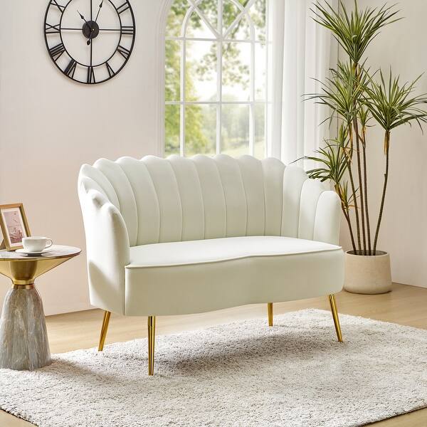 HULALA HOME Monica Modern Upholstered 50.2'' Velvet Tufted Back ...