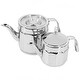 Maxi Stainless Steel 1.2 Liter Tea Pot and 2.2 Liter Kettle Set - Bed ...