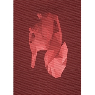 Ahgly Company Machine Washable Transitional Cranberry Red Area Rugs ...