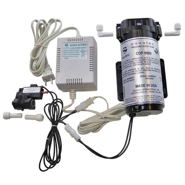 8800 Booster Pump Kit for up to 200 GPD RO Reverse Osmosis Water ...
