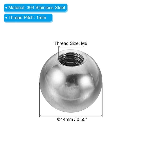 M4x8mm Ball Nuts Knob, 5 Pcs Thread Blind Hole Screw Cap Cover, Silver - Bed Bath & Beyond ...