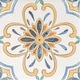 Monastery 8 x 8 Floral Satin Italian Porcelain Floor and Wall Tile ...