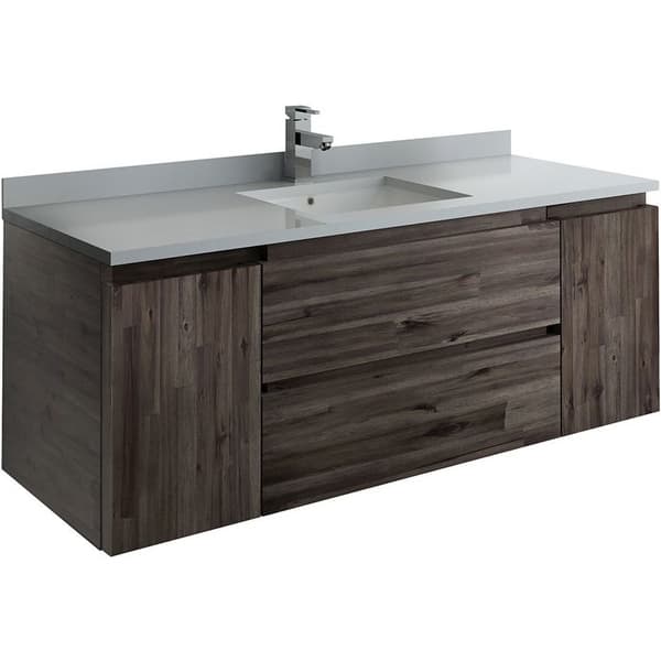 Fresca Formosa 53" Single Wall Mounted Wood Vanity Cabinet Only - Less ...
