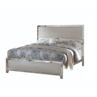 Wood Bed in Platinum - Bed Bath & Beyond - 34841173