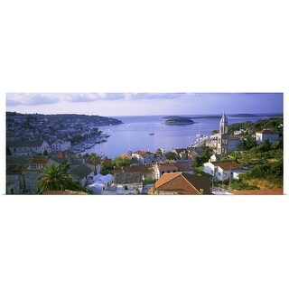 "Croatia, Hvar, Hvar Island, Town on the waterfront" Poster Print - Bed ...