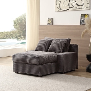 Sleeper Sofa Chaise Lounges Daybed with Removable Cushioned Backrests ...