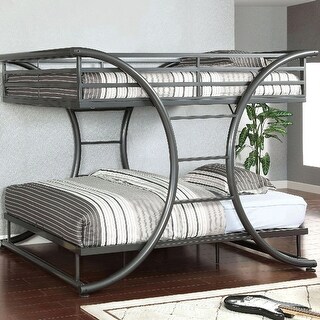 Atticus Full/Full Bunk Bed in Gun Metal - Bed Bath & Beyond - 36514001