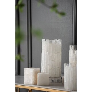 Selenite 1-light White Crystal-like Table Lamp - Bed Bath & Beyond ...