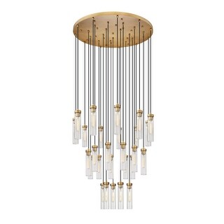Beau 27 Light 36 inch Rubbed Brass Chandelier - Bed Bath & Beyond ...