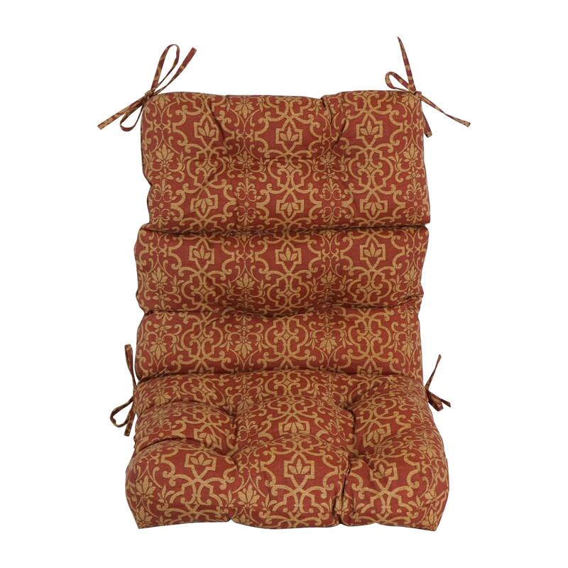 Multi-section Tufted Outdoor Seat/Back Chair Cushion (Multiple Sizes ...
