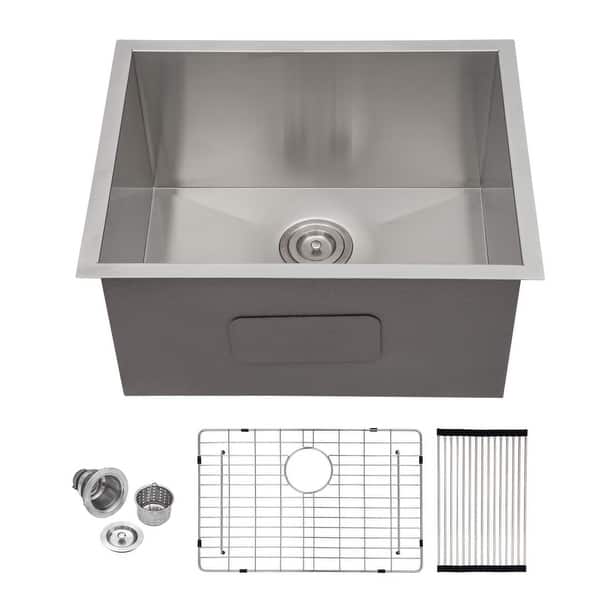 Kichae Undermount Sink 23 Inch Stainless Steel 12 Inch Deep Laundry ...