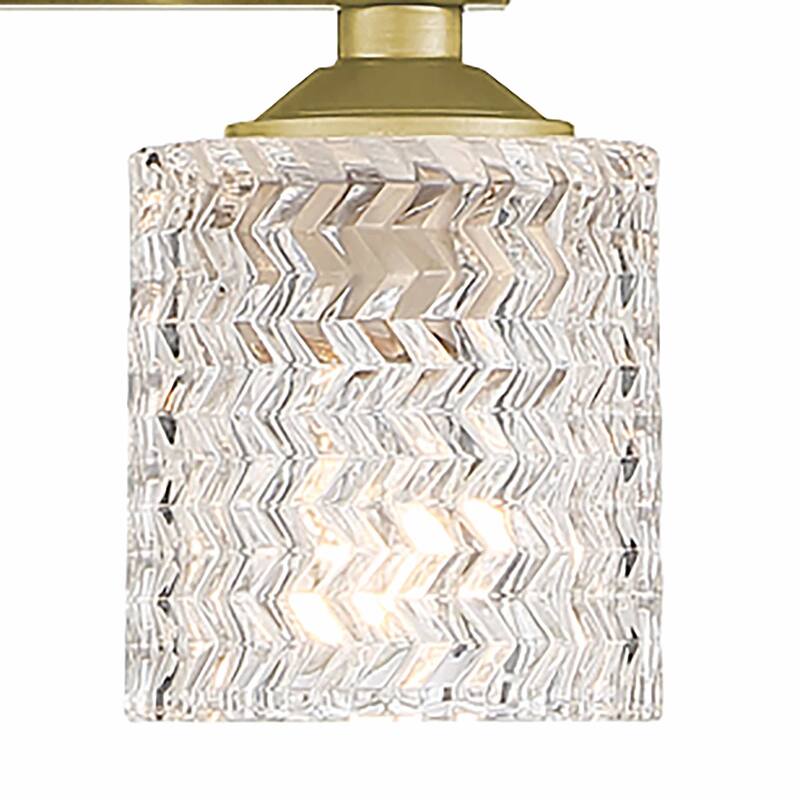 Moulins 3 Light Linear Modern Farmhouse Rectangle Chandelier - 25in ...