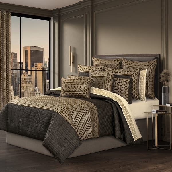 J. Queen New York Metropolitan Bronze Comforter Set - Bed Bath & Beyond ...
