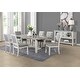 Steve Silver Cardella Marble Top 78-Inch Dining Table - Bed Bath ...
