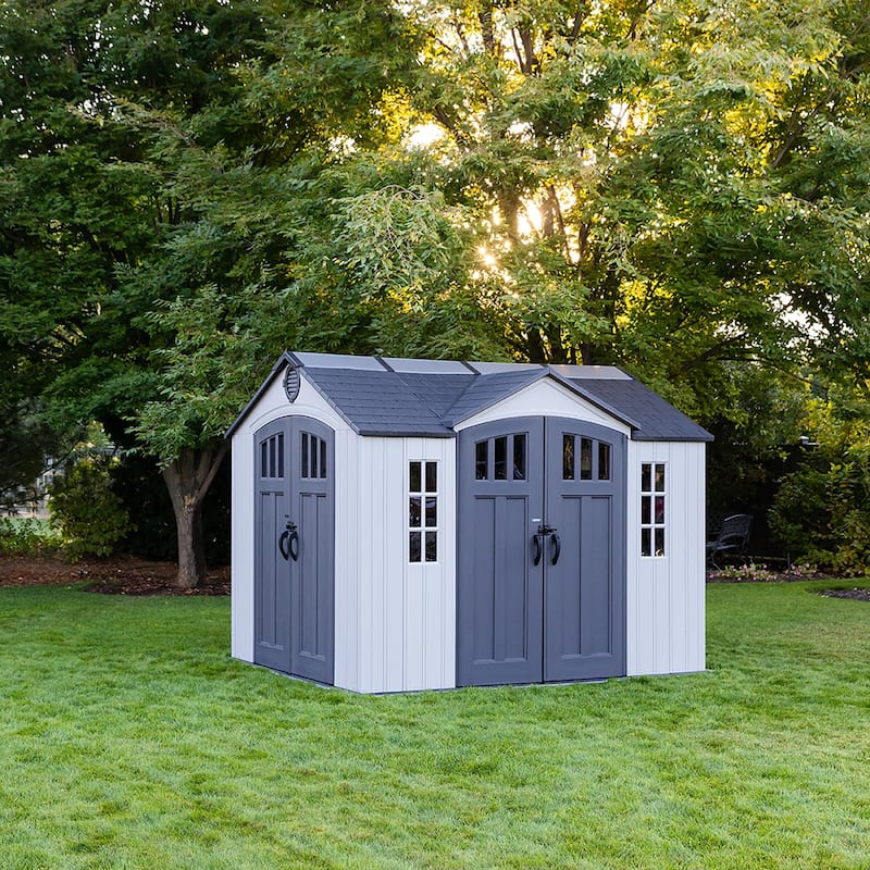 Lifetime 10 Ft. X 8 Ft. Dual Entry Outdoor Storage Shed (60467 ...