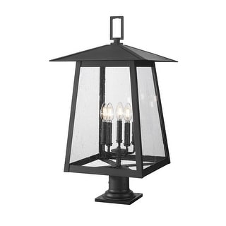 Z-Lite 5015PHXLR-533PM Rainer 5 Light 30" Tall Marine Grade Post Light ...