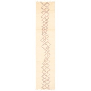 ECARPETGALLERY Hand-knotted Pak Finest Marrakesh Cream Wool Rug - 2'6 x ...