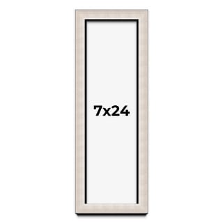 7x24 Shadow Box Frame Silver Real Wood Contemporary Shadowbox Display ...