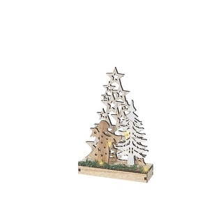 Led Wooden Star Tree And Angel Stand Small - Multi - Bed Bath & Beyond ...