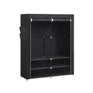 Whitmor Covered Wardrobe with Storage Shelves - Bed Bath & Beyond ...