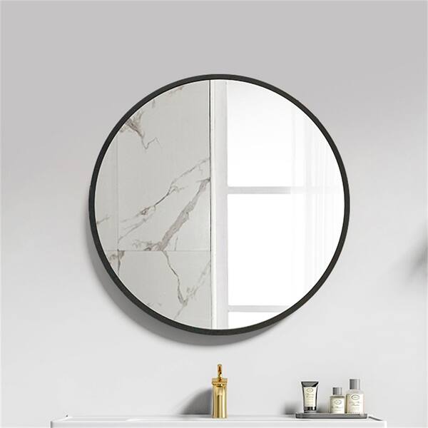Black Metal Frame Wall mount Bathroom Medicine Cabinet with Mirror ...